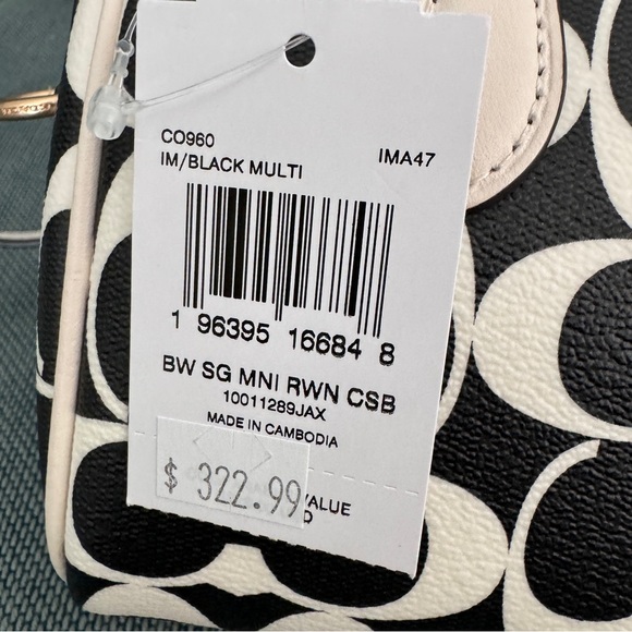 Coach | Bags | Nwt Coach Mini Rowan Crossbody In Signature Canvas Co96 | Poshmark